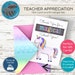 Card With Envelope Teacher Appreciation Printable Magical School Year ...