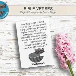 Bible Verse Digital Scrapbook Quick Page - Edit Template With Corjl - Etsy