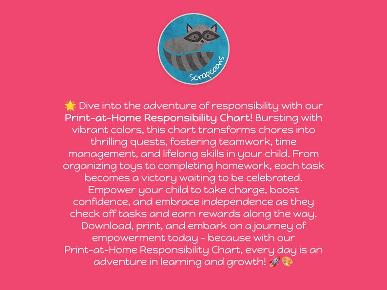 Baseball Chore Chart for Kids: Editable Daily Routine PDF Tracker - Etsy