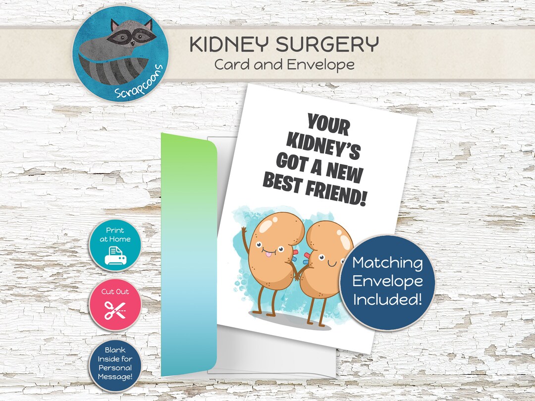 Kidney Transplant, Greeting Card Print at Home - Etsy