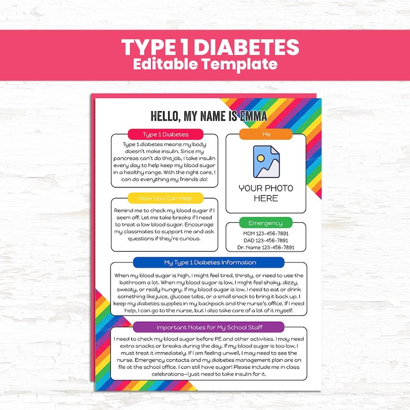 Diabetic Education for Kids - Etsy
