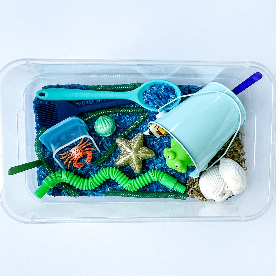 Underwater Sensory Bin Ocean Sensory Water Activity Sensory Tote Play ...
