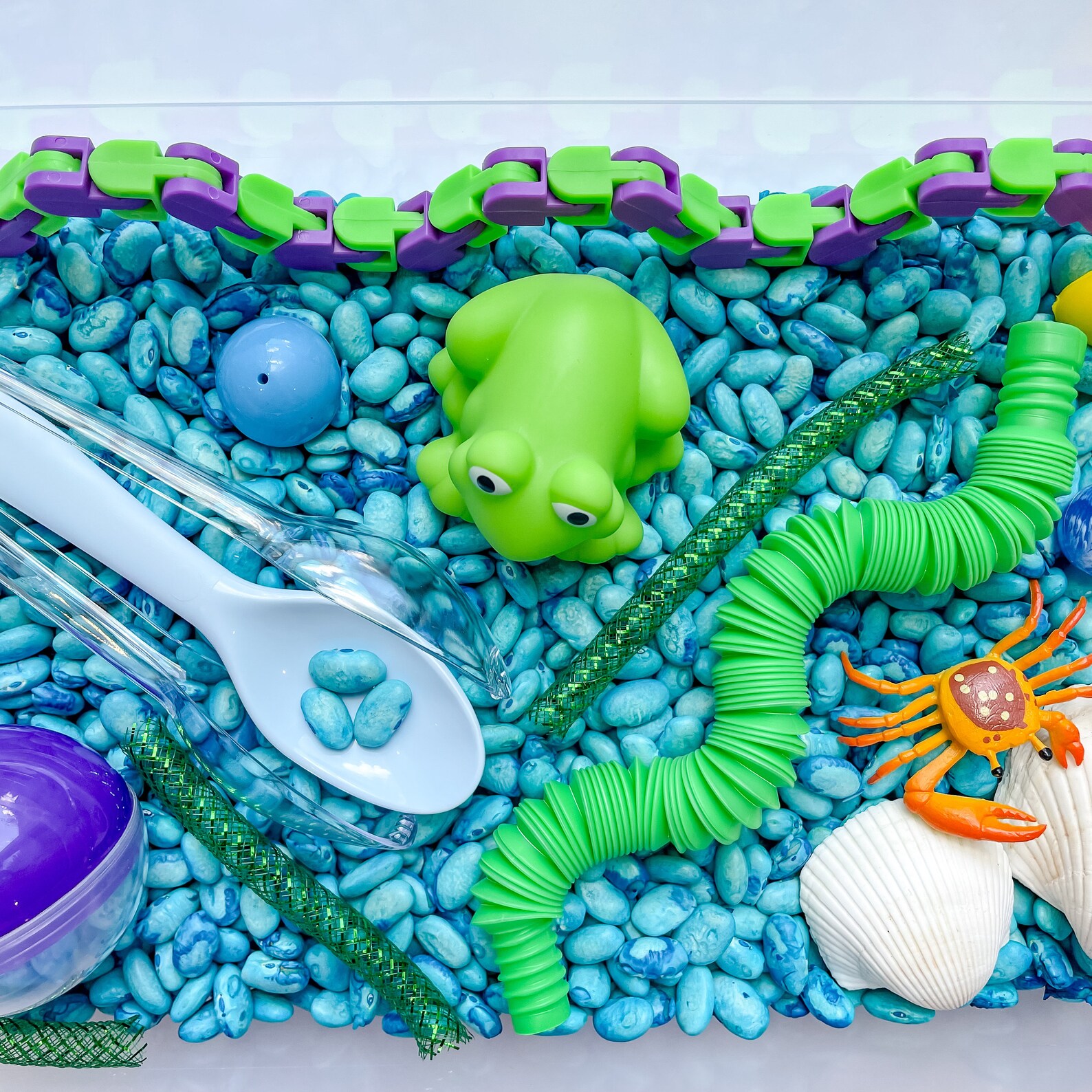 Underwater Sensory Bin Ocean Sensory Water Activity Sensory Tote Play ...