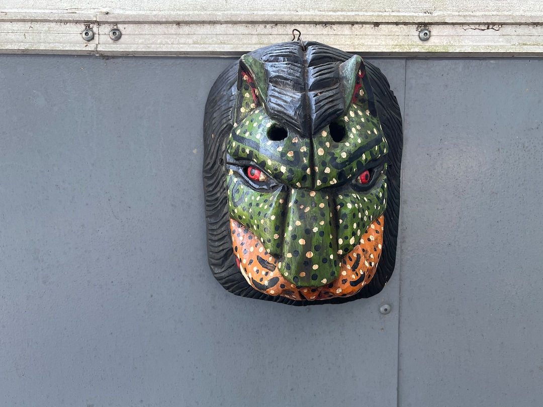 Jaguar Man’s Mask From Lake Ajijic Guatemala - Etsy