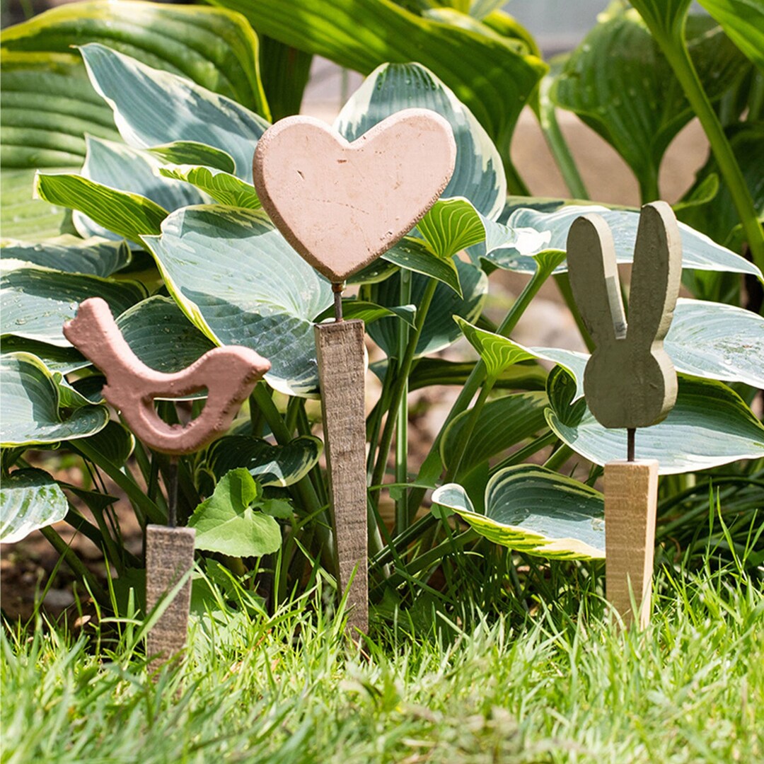 Wood Plant Pick Cute Plant Stake Original Flower Pot Stakes - Etsy