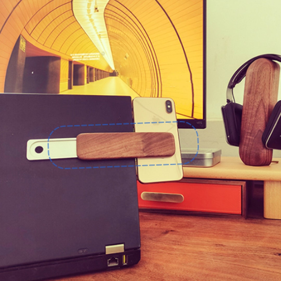 Retractable Wood Phone Stand Handmade Magnet Phone Holder for - Etsy