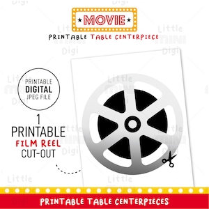 Movie Table Centrepieces, Movie Labels Cut-outs, Movie Birthday, Movie ...