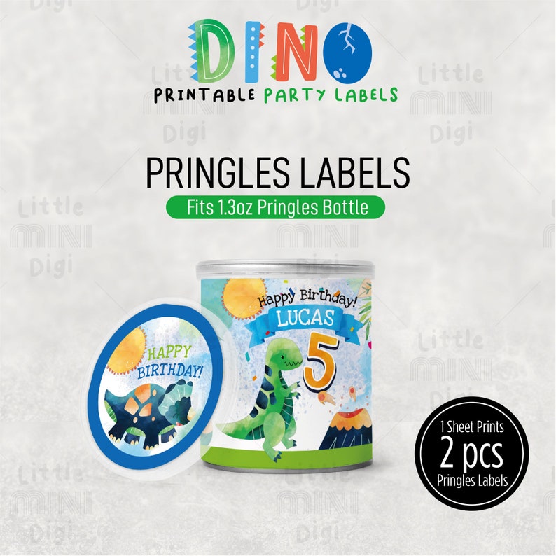 Custom Dinosaur Party Bundle, Printable Dino Birthday Party Pack, Boys ...