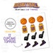 Basketball Cake Topper & Basketball Cupcake Toppers, DIY Basketball ...