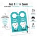 Printable Kids Turquoise Tooth Fairy Kit Tooth Chart Tooth - Etsy