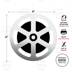Movie Table Centrepieces, Movie Labels Cut-outs, Movie Birthday, Movie ...