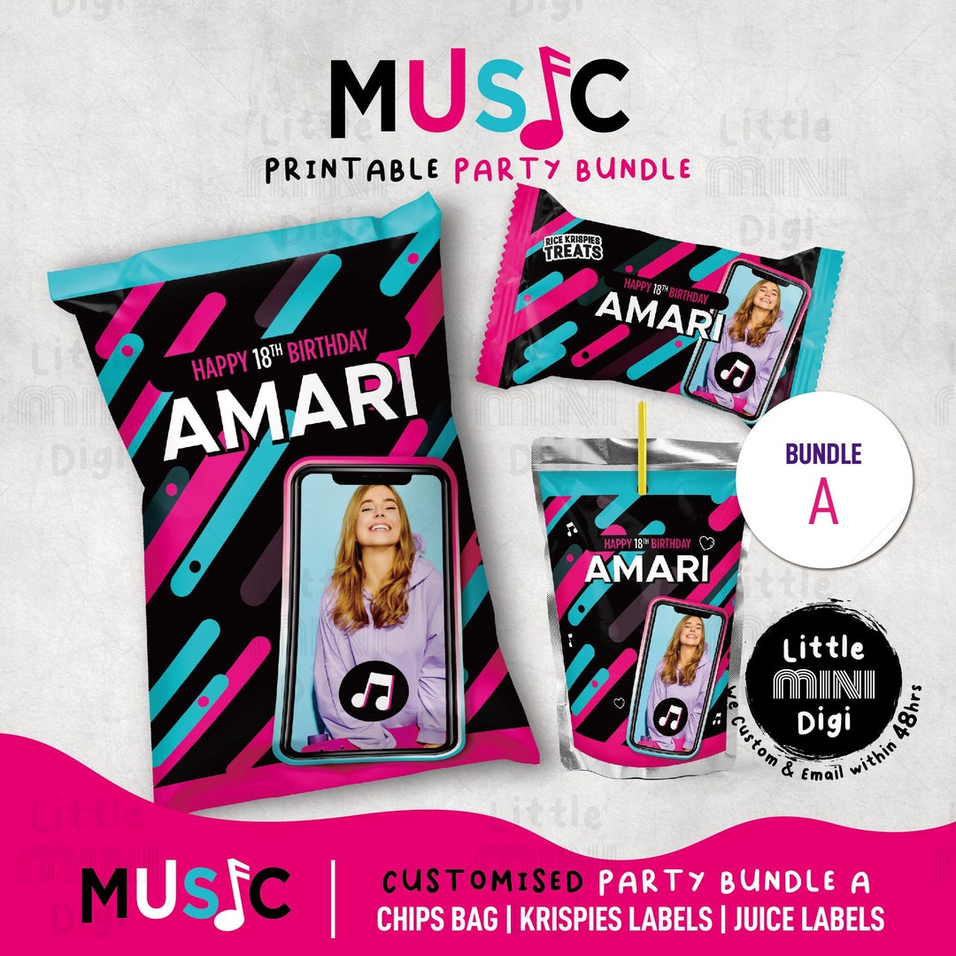 Printable Music Birthday Party Bundle (digital Files) - Etsy