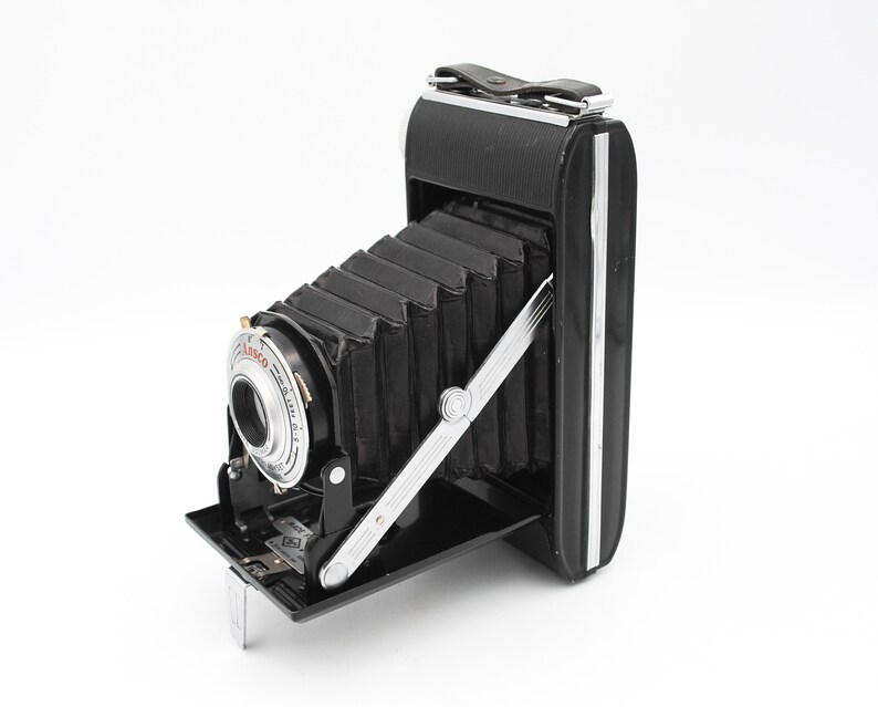 NICE Vintage Ansco gaf Viking Readyset Folding Bellows Camera With Case ...