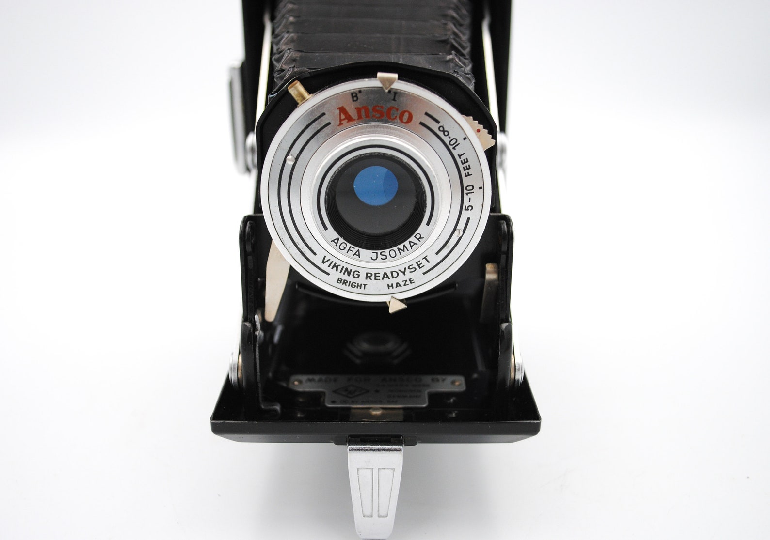 NICE Vintage Ansco gaf Viking Readyset Folding Bellows Camera With Case ...