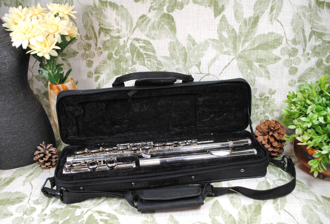 Vintage Cecilio Mendini MFE-N Silver Nickel Plated Flute With Nylon ...