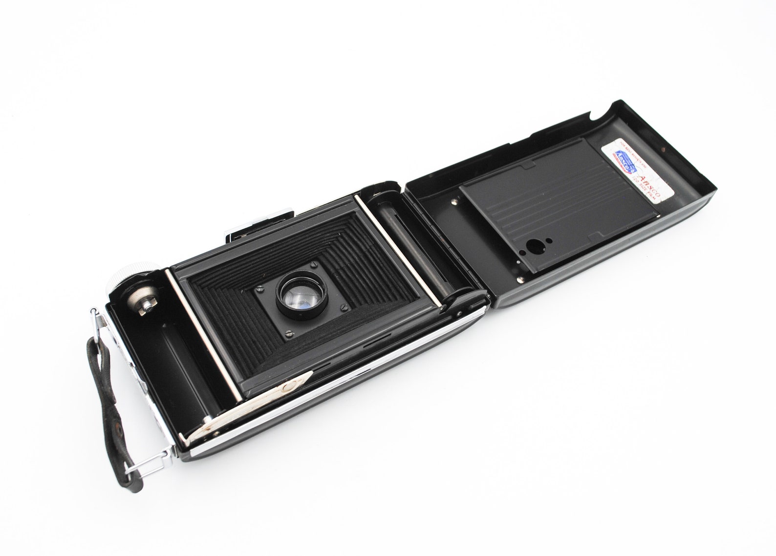 NICE Vintage Ansco gaf Viking Readyset Folding Bellows Camera With Case ...