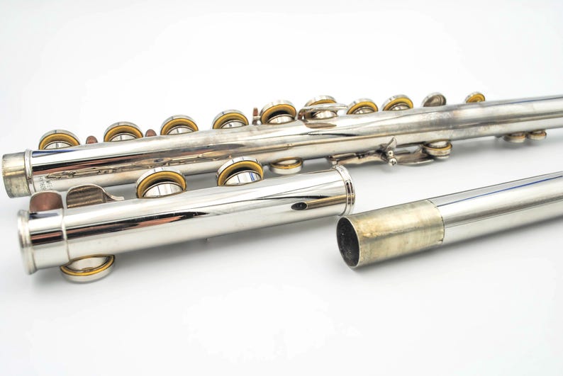 Vintage Cecilio Mendini MFE-N Silver Nickel Plated Flute With Nylon ...