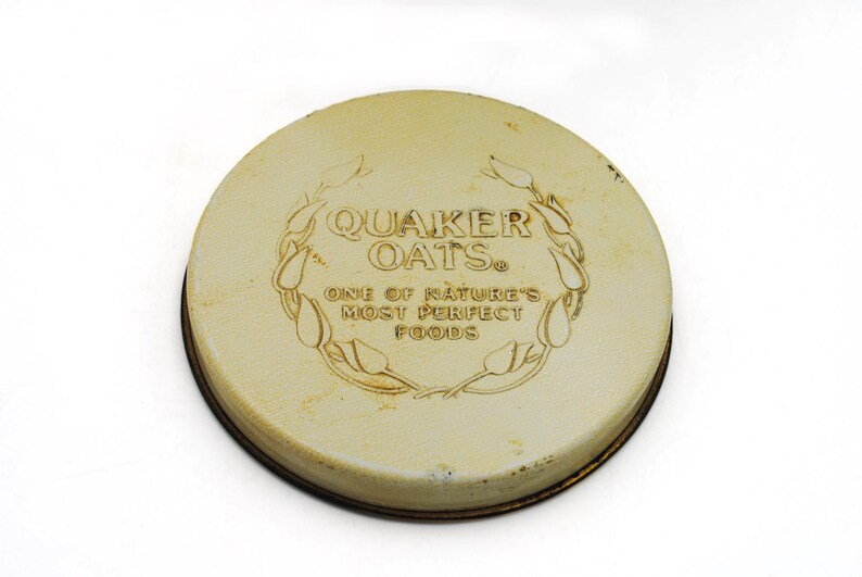 Vintage 1982 Old Fashioned Quaker Oats Collectible Tin Canister - Etsy