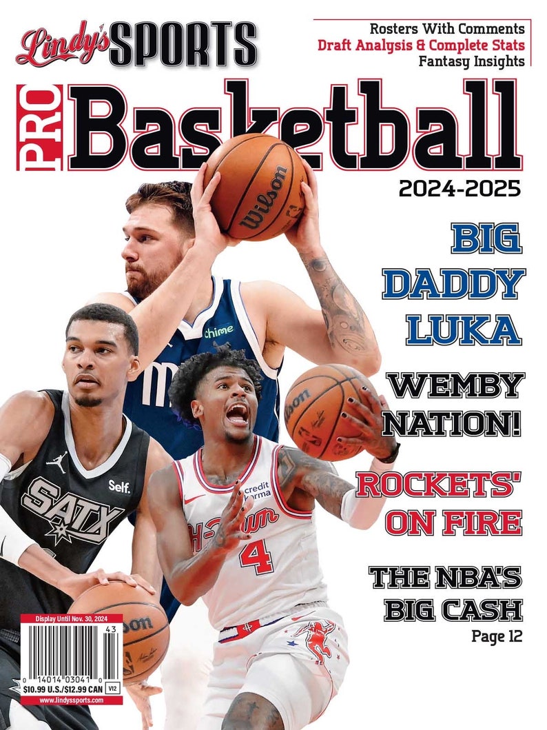 Lindy's Sports Pro Basketball 2024-2025 NBA Preview Magazine - COVERS ...