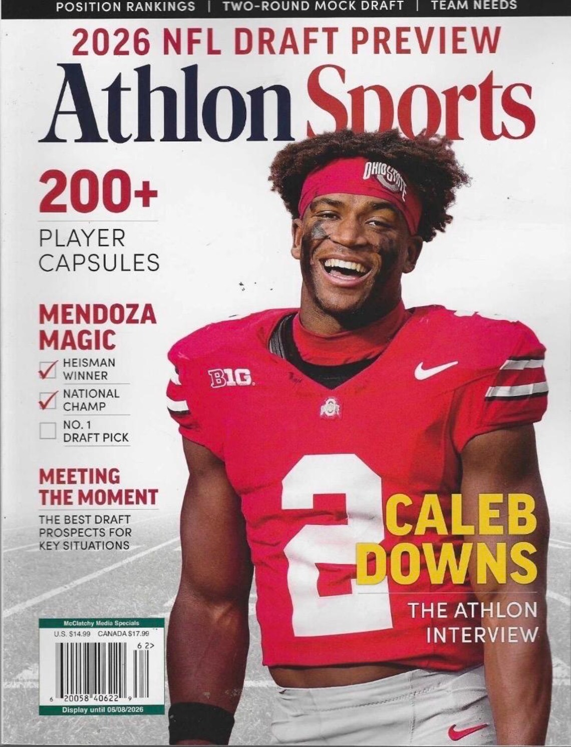 COVERS VARY Athlon Sports Pro Football Draft 2026 Guide Magazine ...