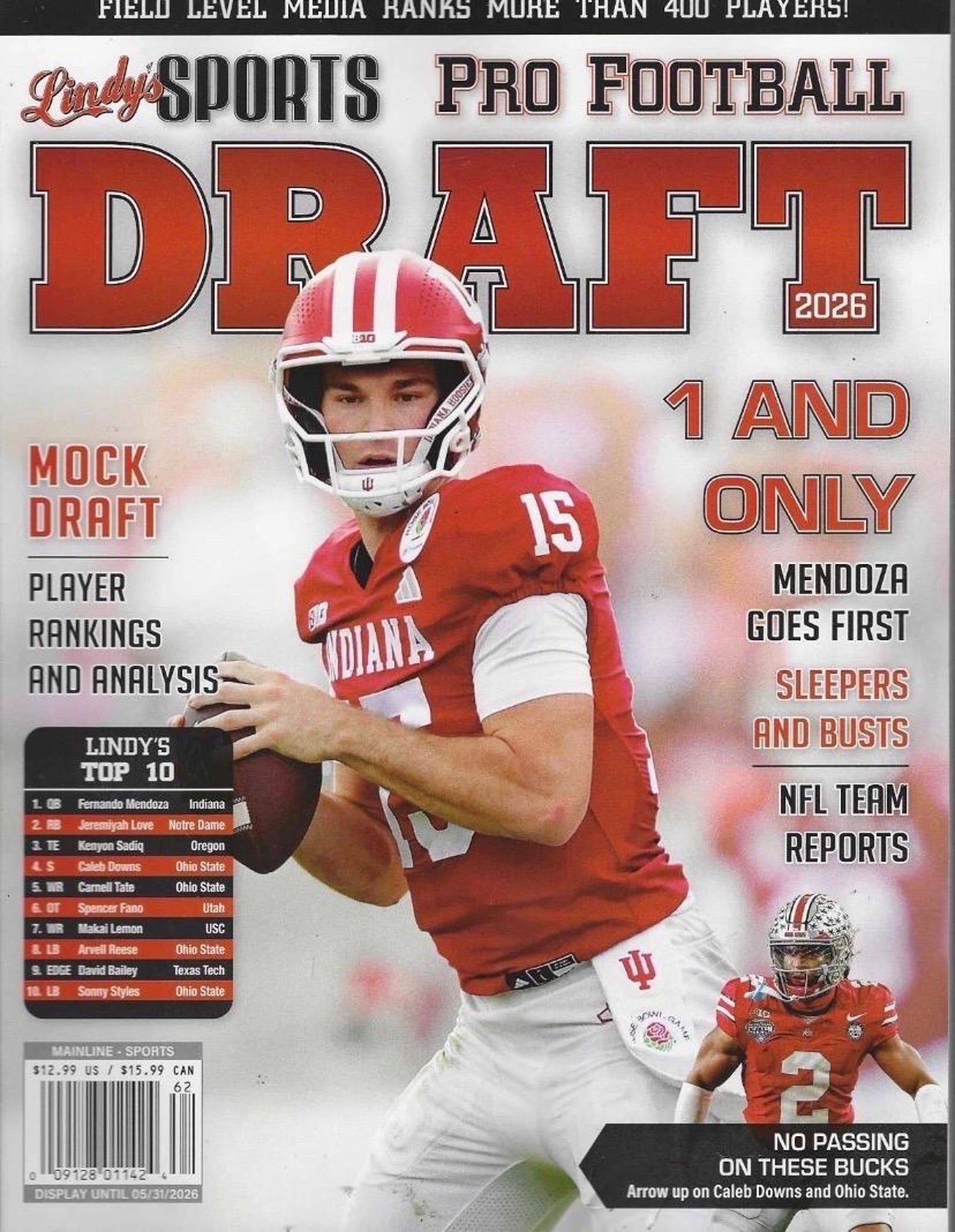 Lindy’s Sports Pro Football Draft 2026 MAGAZINE NFL Draft Preview ...