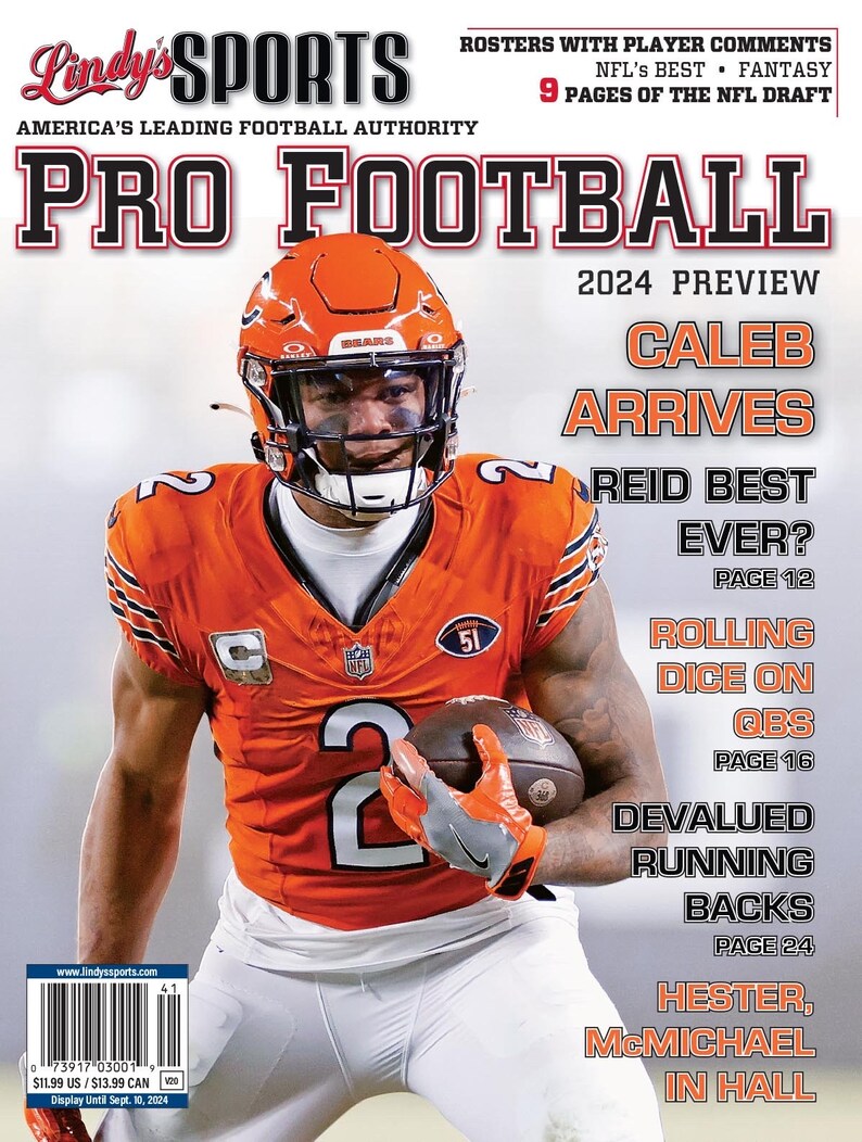 Lindy's Sports Pro Football NFL Preview 2024 COVERS VARY - Etsy