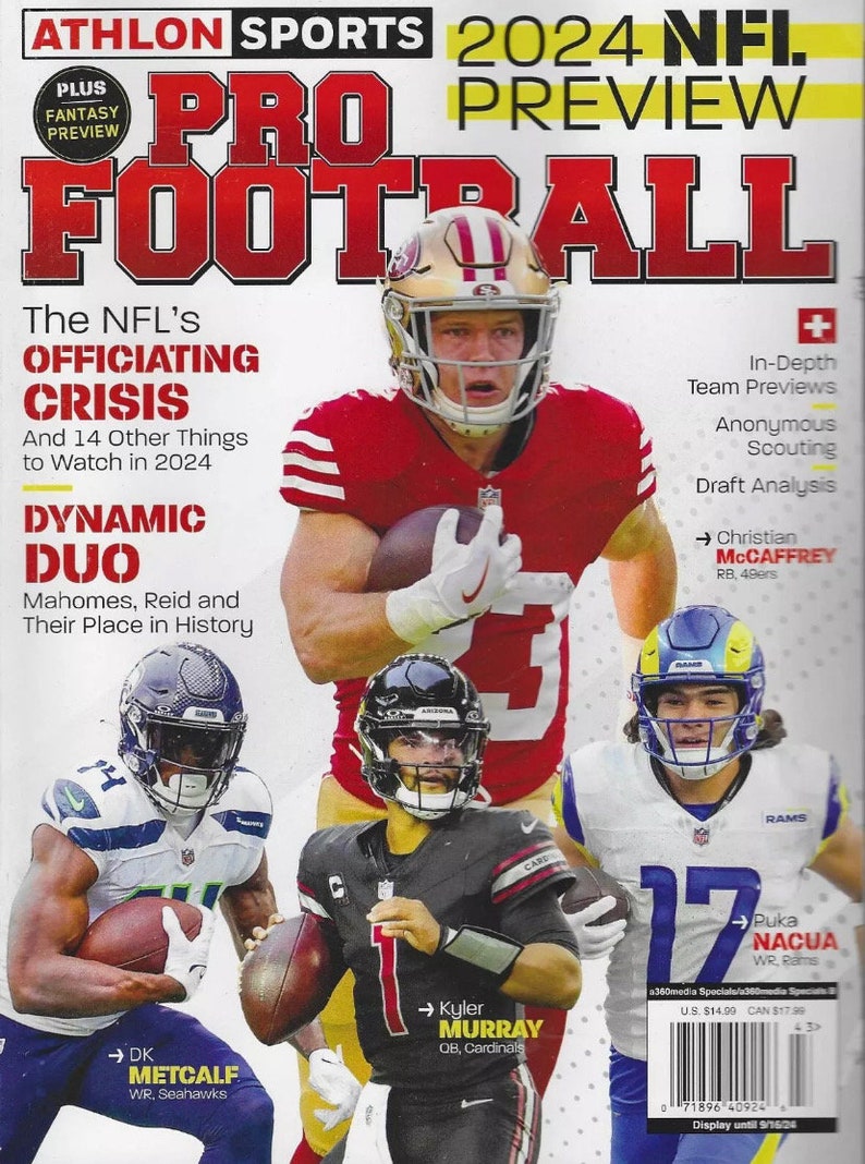 Athlon Sports Pro Football NFL Preview 2024 COVERS VARY - Etsy