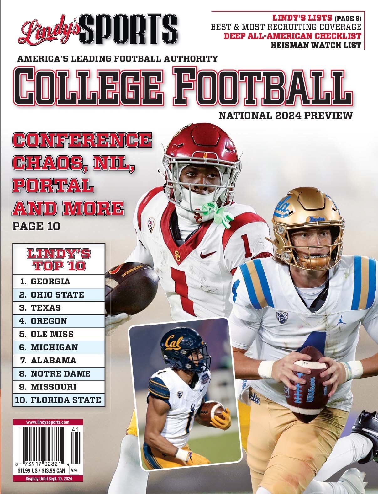 Lindy's Sports College Football 2024 National Preview COVERS VARY - Etsy