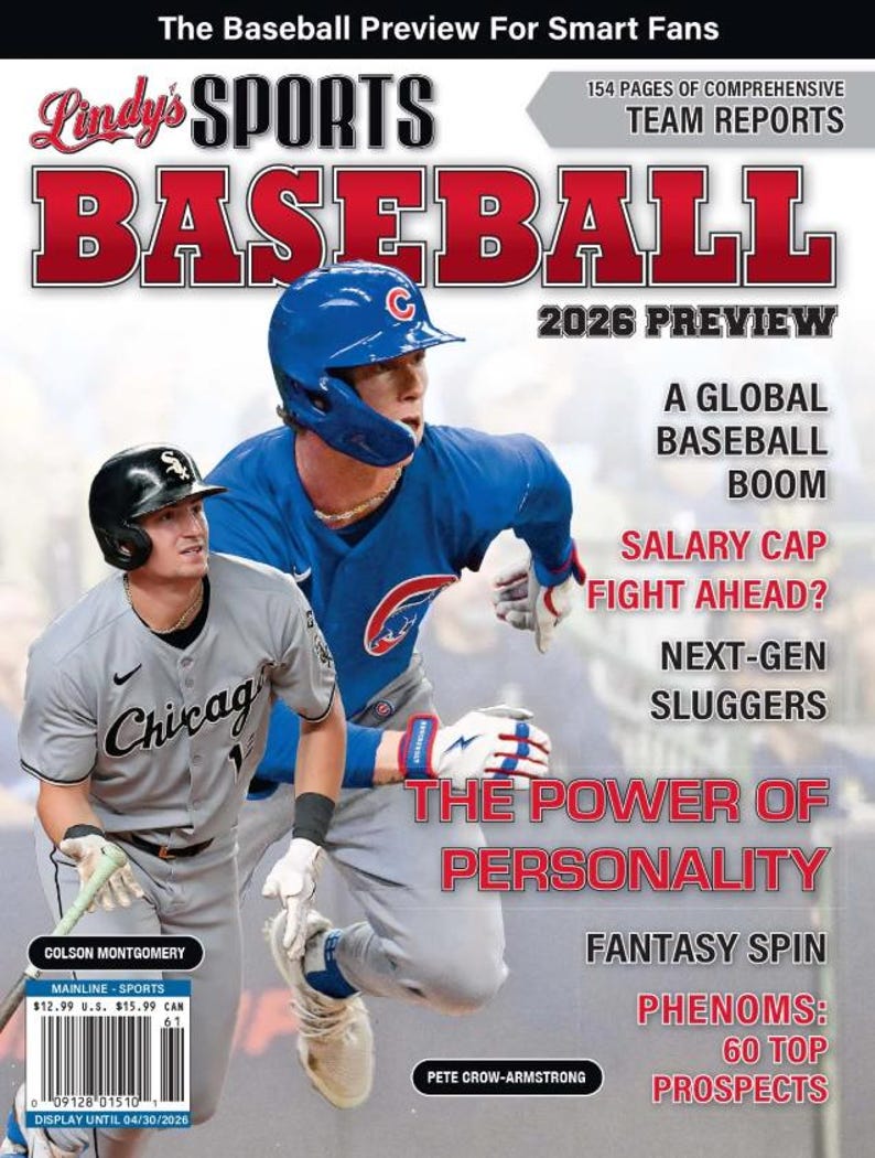 2026 Lindy's Sports Baseball Preview MLB Magazine - COVERS VARY - Etsy