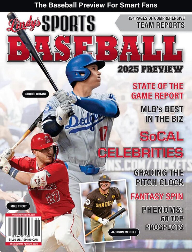2025-2026 Lindy's Sports Baseball Preview MLB Magazine - COVERS VARY - Etsy