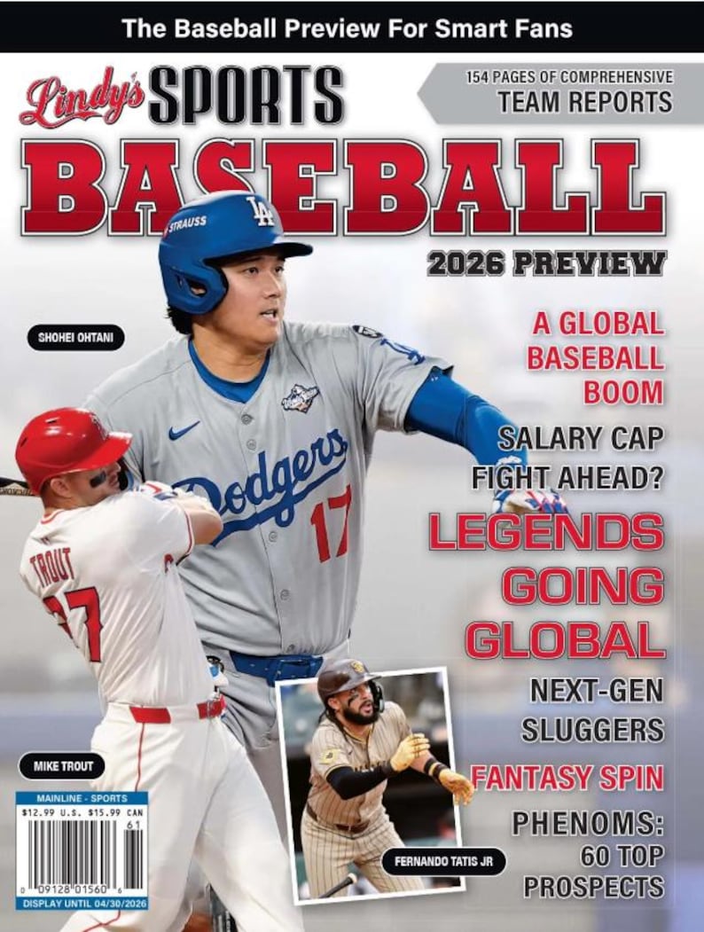 2026 Lindy's Sports Baseball Preview MLB Magazine - COVERS VARY - Etsy