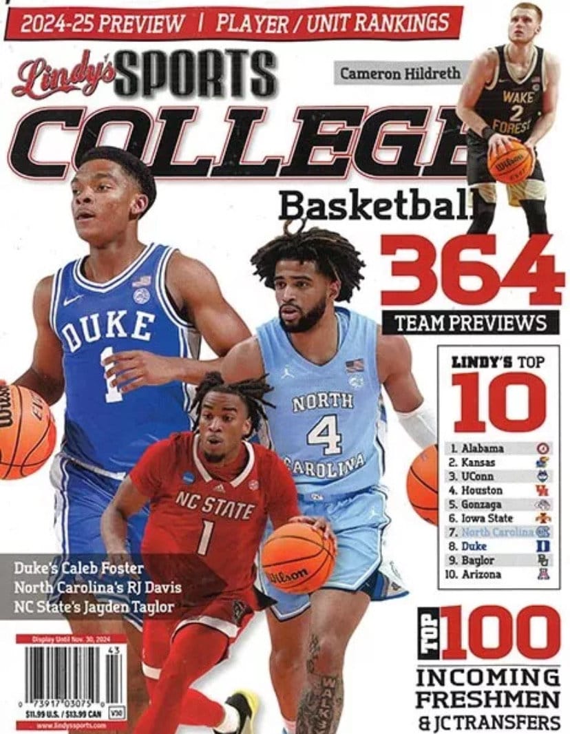 Lindy's Sports College Basketball 2024-2025 Preview Magazine - COVERS VARY - Etsy