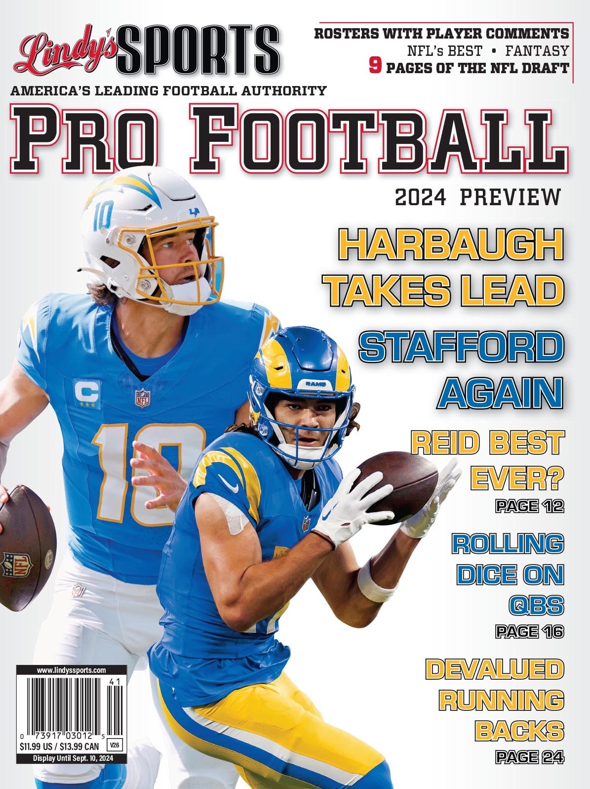 Lindy's Sports Pro Football NFL Preview 2024 COVERS VARY - Etsy