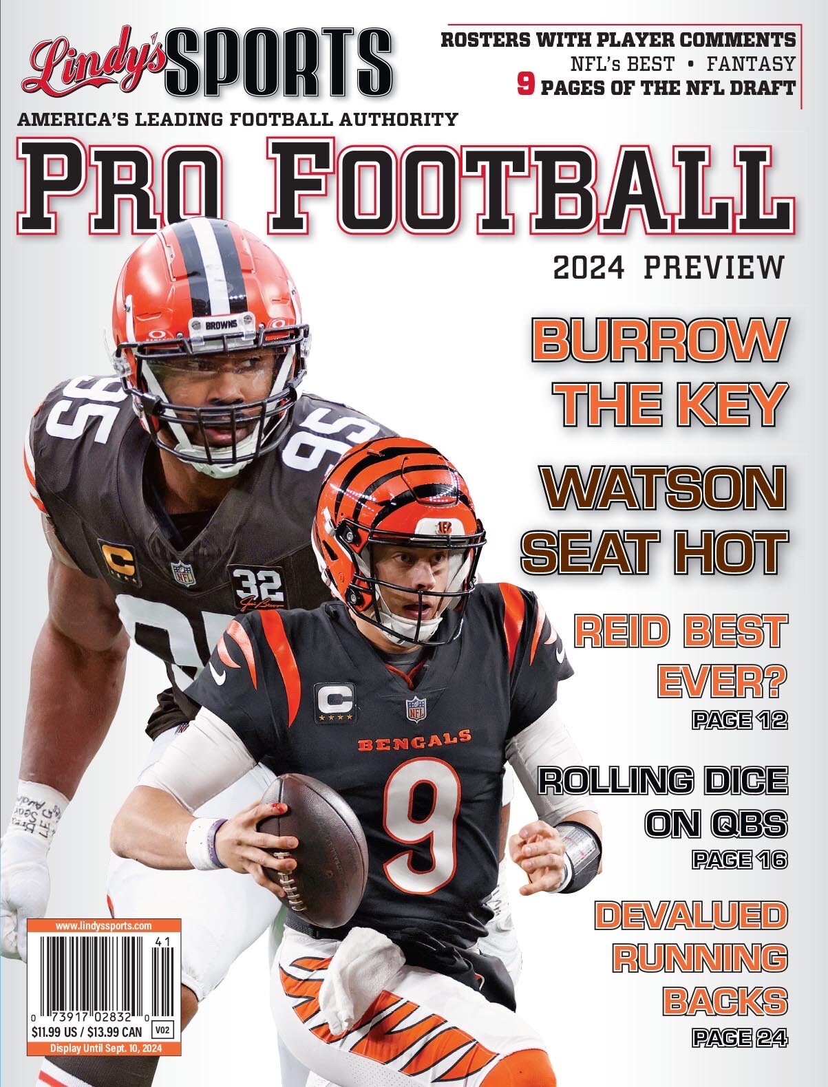 Lindy's Sports Pro Football NFL Preview 2024 COVERS VARY - Etsy