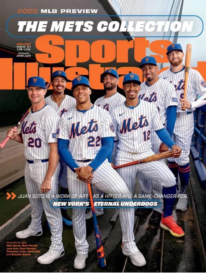 2025 Sports Illustrated MLB Baseball Preview Magazine New York Mets ...