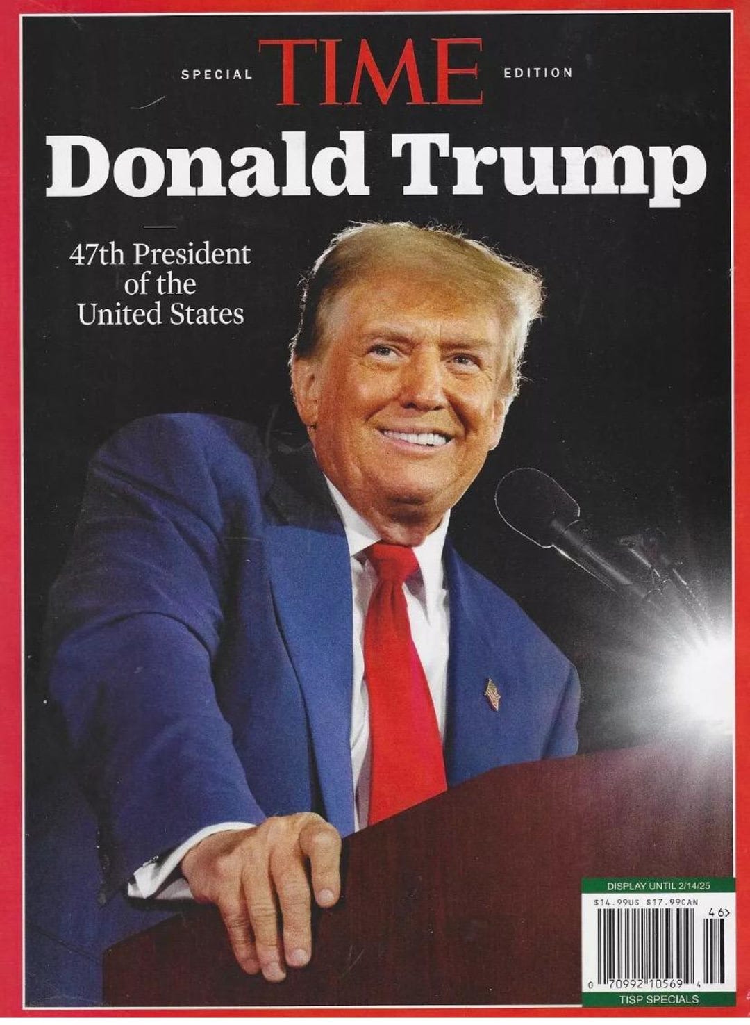 TIME Magazine Special Edition President Donald TRUMP Brand New MAGA 47 ...