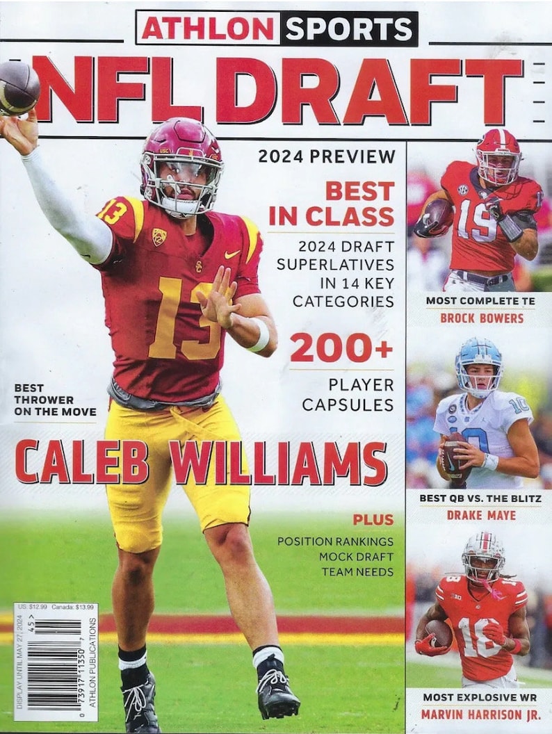 Athlon Sports Pro Football Draft 2024 Guide MAGAZINE NFL Draft Preview ...