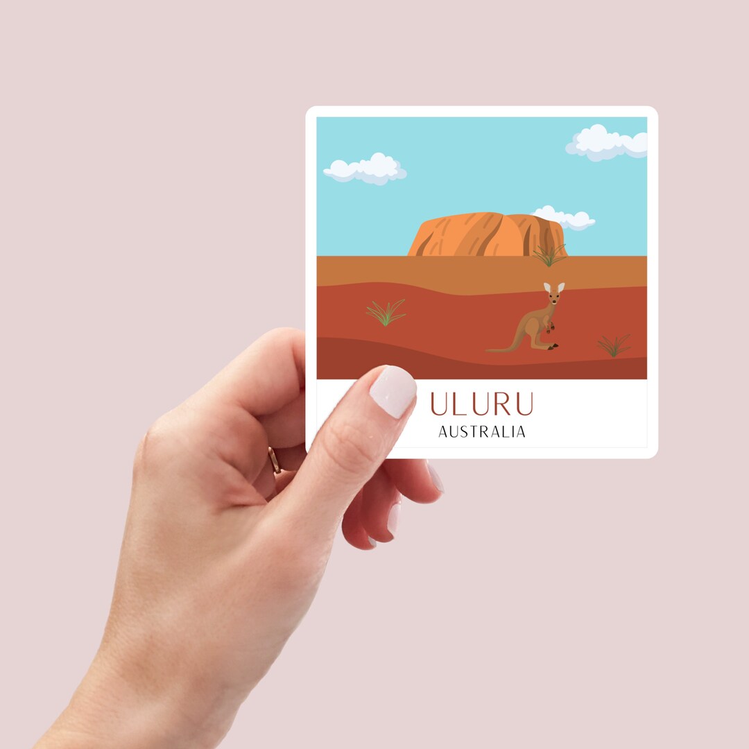 Sticker Uluru australia Landmark Travel Souvenir - Etsy