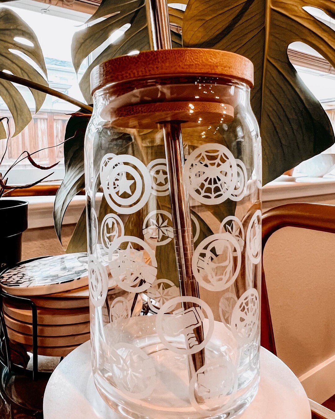 Super Hero Glass, Beer Can Glass - Etsy