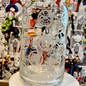 Super Hero Glass, Beer Can Glass - Etsy