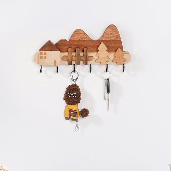 Wooden Key Holder - Etsy