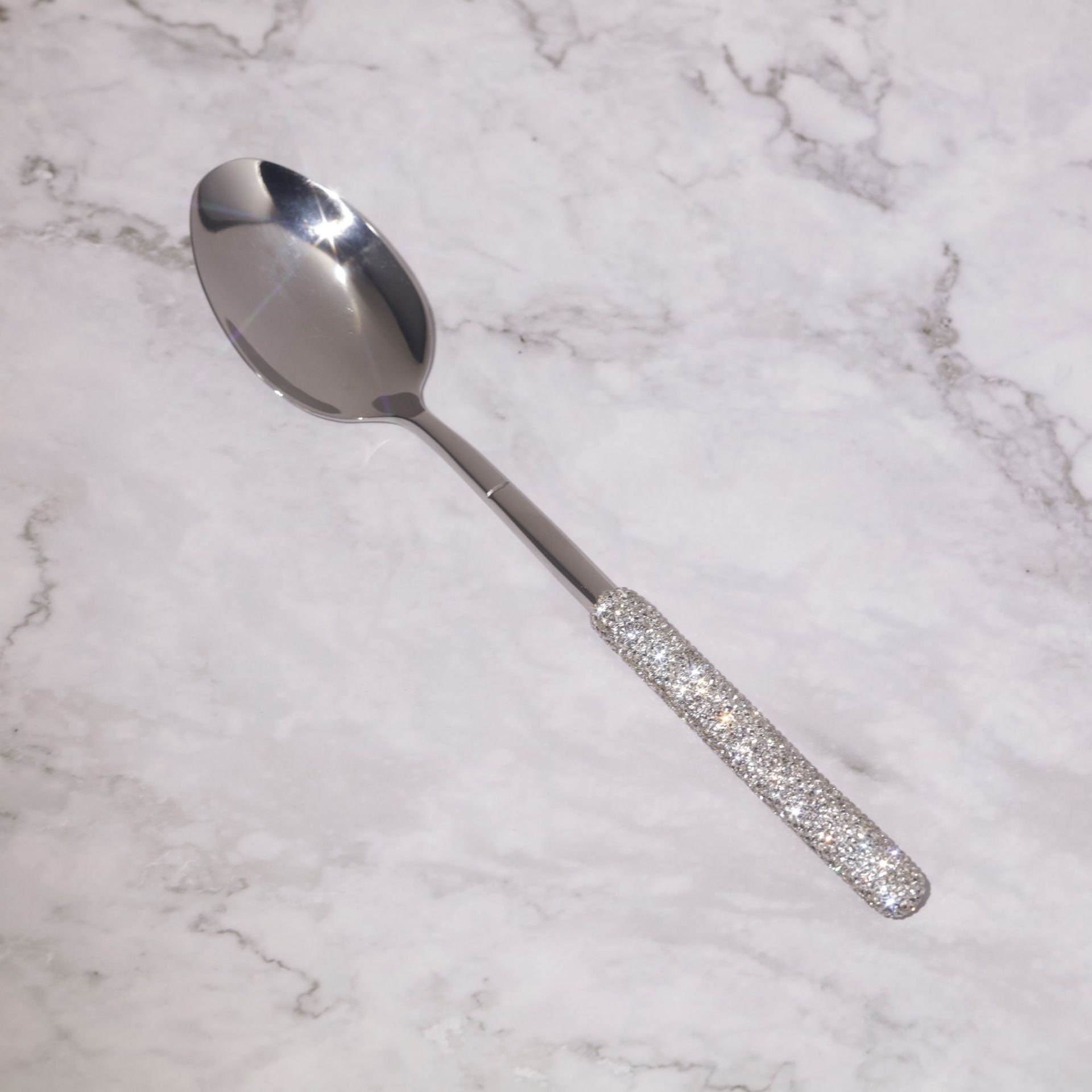 Hand-set Diamonds Bling Glitter Sparkly Tableware Set, Rhinestone ...