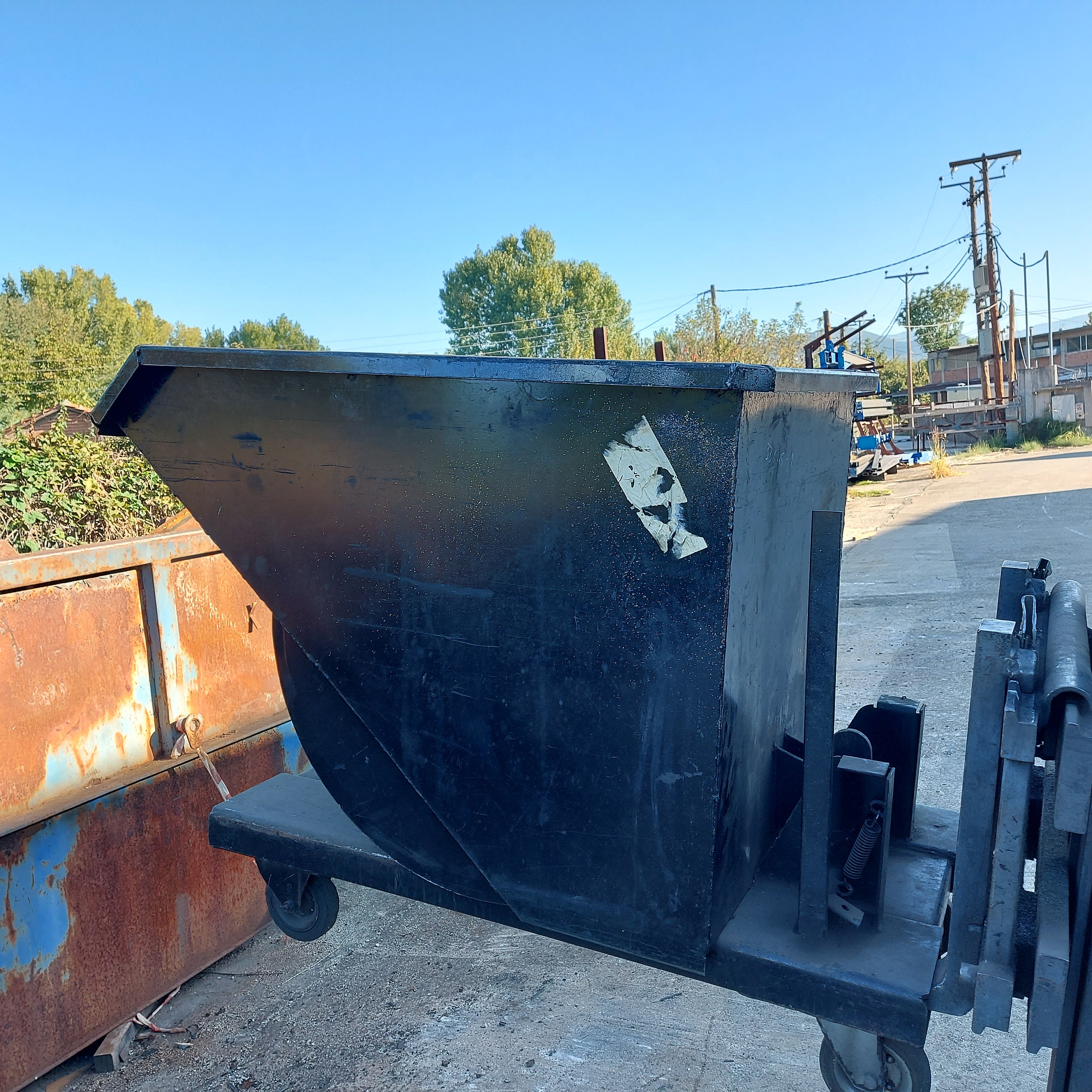 Waste Industrial Bin Heavy Load Metal Scrap Bin - Etsy