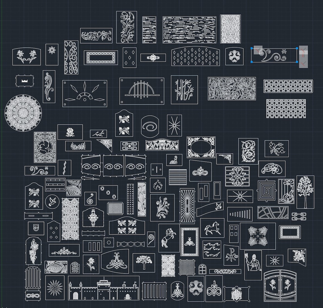 CNC Plasma Laser Cut Designs: Doors, Panels, Tables (dxf) - Etsy