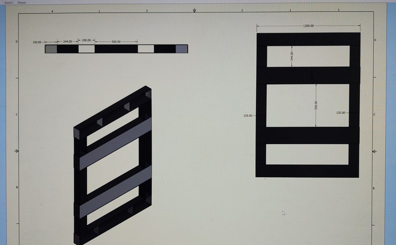 Industrial Self Dump Hopper Plans: CNC Waste Bin (dxf-dwg-stp-pdf-iam ...