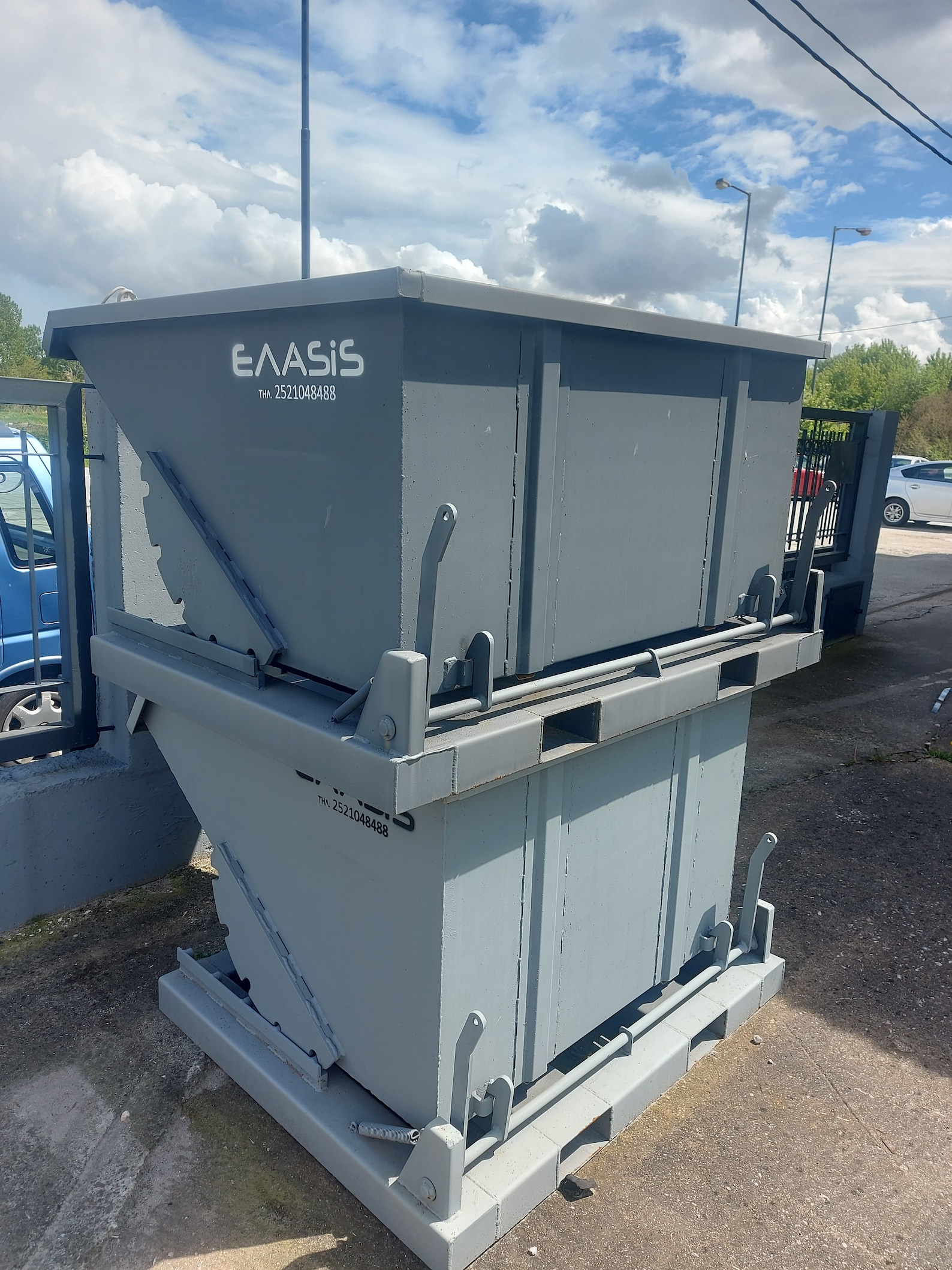 Industrial Self Dump Hopper Plans: CNC Waste Bin (dxf-dwg-stp-pdf-iam ...