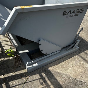 Industrial Self Dump Hopper Plans: CNC Waste Bin (dxf-dwg-stp-pdf-iam ...