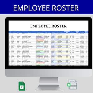 Employee Profile Excel Template - Etsy