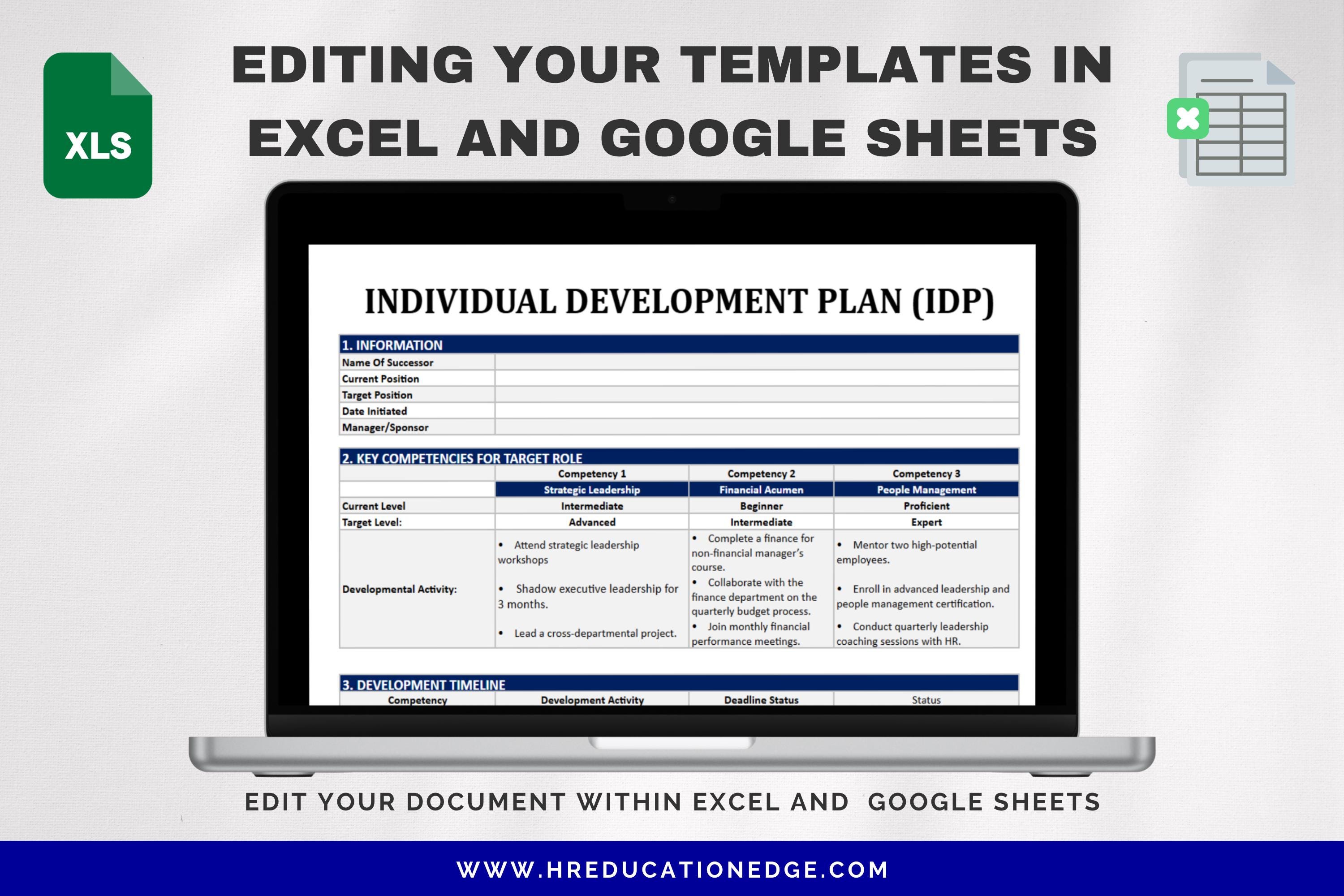Individual Development Plan Template: Career & Leadership Coaching ...