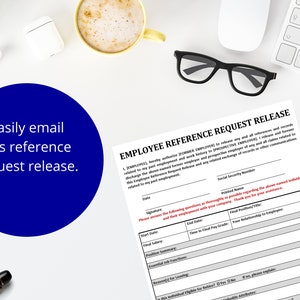 Employee Reference Request Release | HR Template | MS Word Editable ...